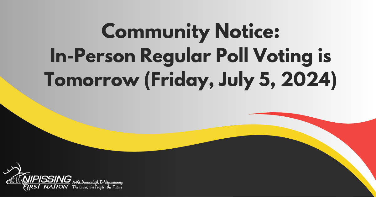 In-Person Regular Poll Voting is Tomorrow (Friday, July 5, 2024 ...