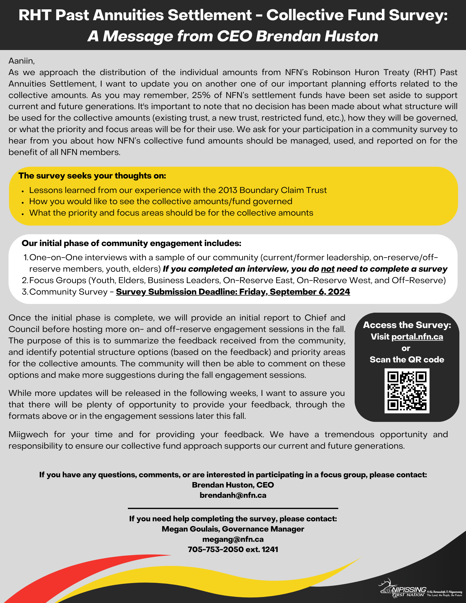 RHT Past Annuities Settlement - Collective Fund Survey: A Message from ...