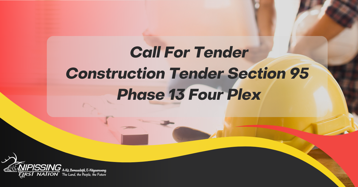 Call For Tender - Construction Tender Section 95 Phase 13 Four Plex ...