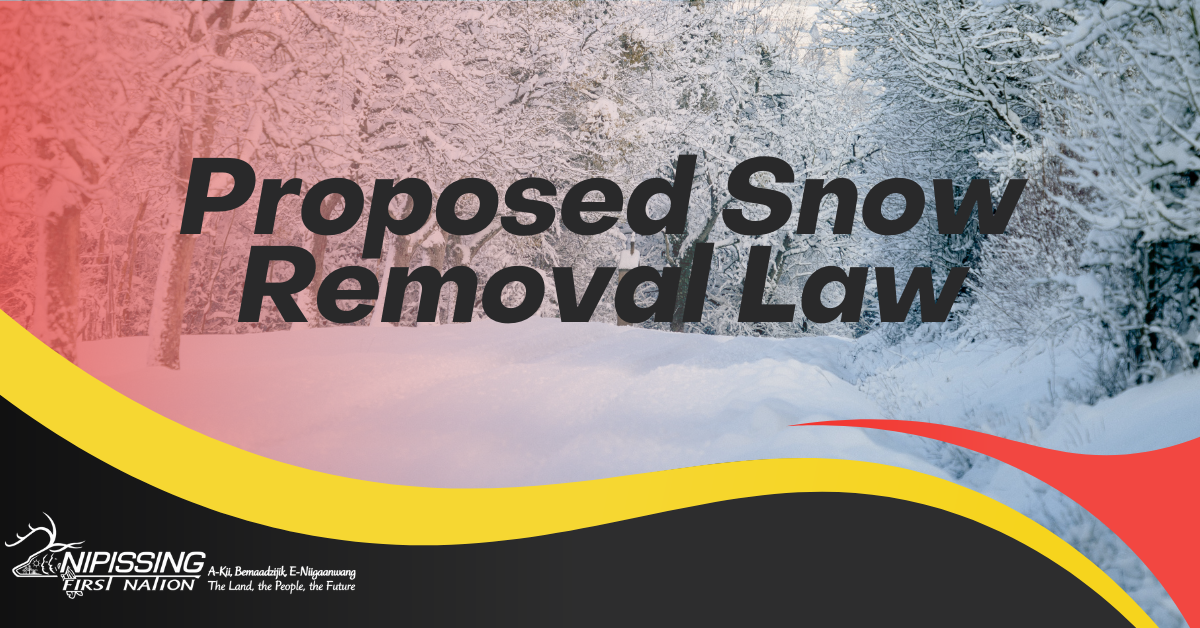 Proposed Snow Removal Law » Nipissing First Nation